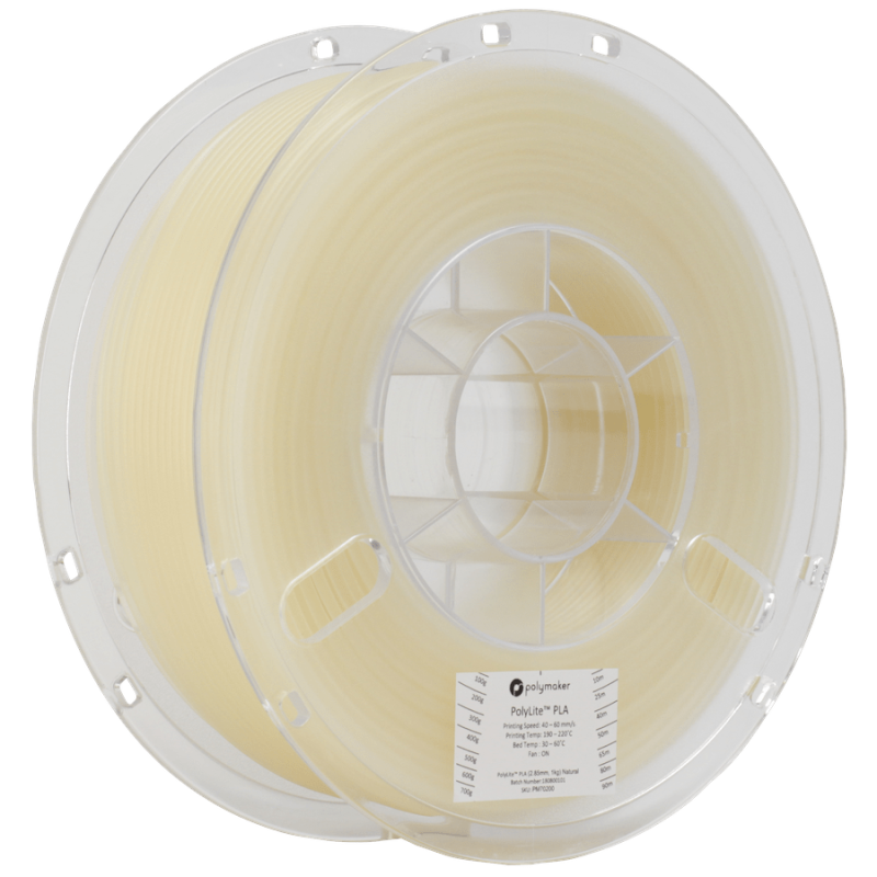 Polymaker Polylite PLA Natural Couleur Natural Diamètre 1.75 mm Poids 1 Kg
