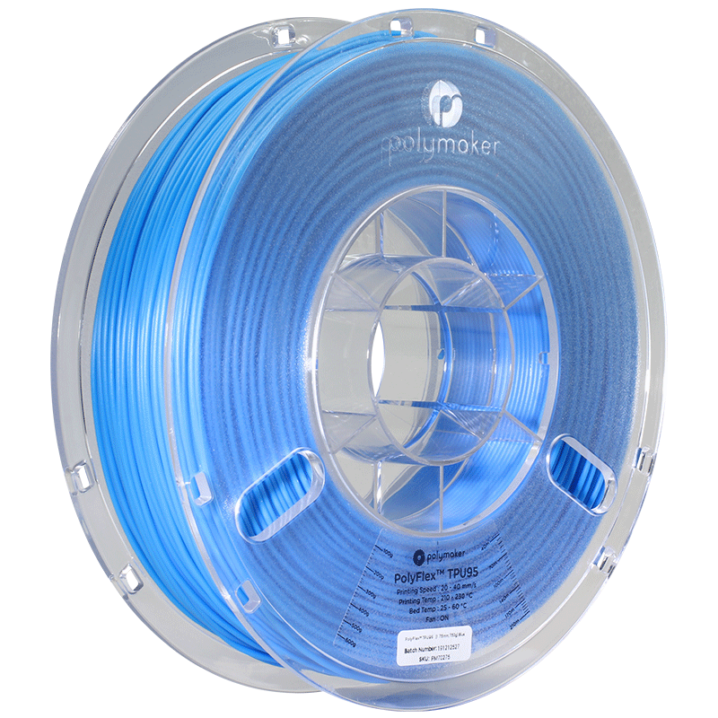 Polymaker Polyflex TPU95 Blue - Filament Flexible - 3D FORM