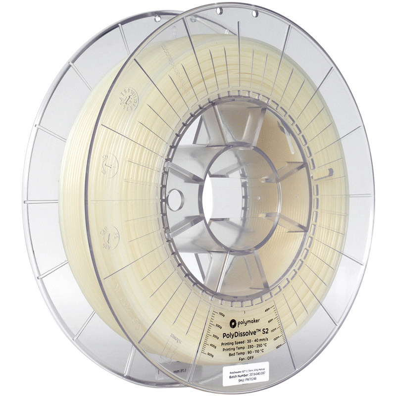 Polymaker Polydissolve S2 Natural Couleur Natural Diamètre 1.75 mm ...