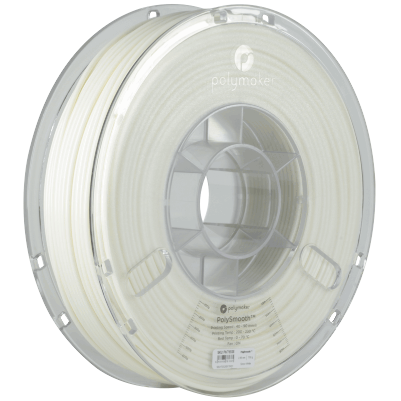Polymaker Polysmooth White Couleur Blanc Diamètre 1.75 mm Poids 750g