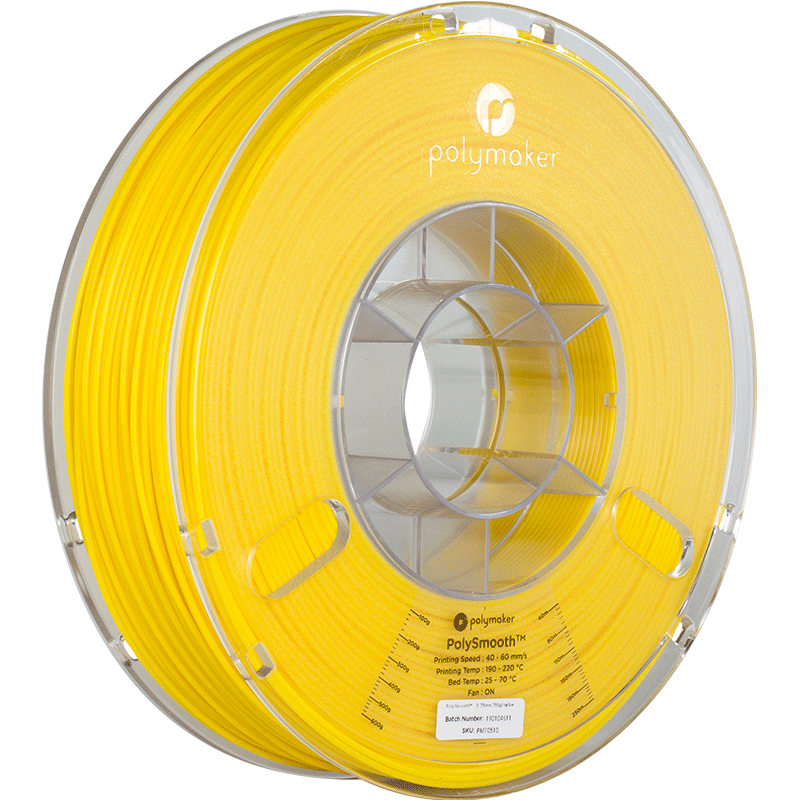 Polymaker Polysmooth Yellow - Polymaker Polysmooth PLA - 3D FORM